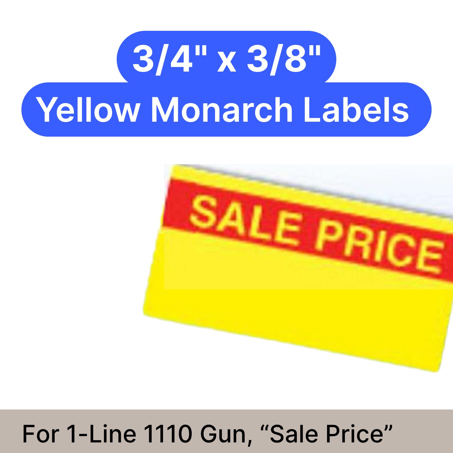 Monarch "Sale Price" Tag Labels (For 1-Line 1110 Gun) | Thermal Paper ...