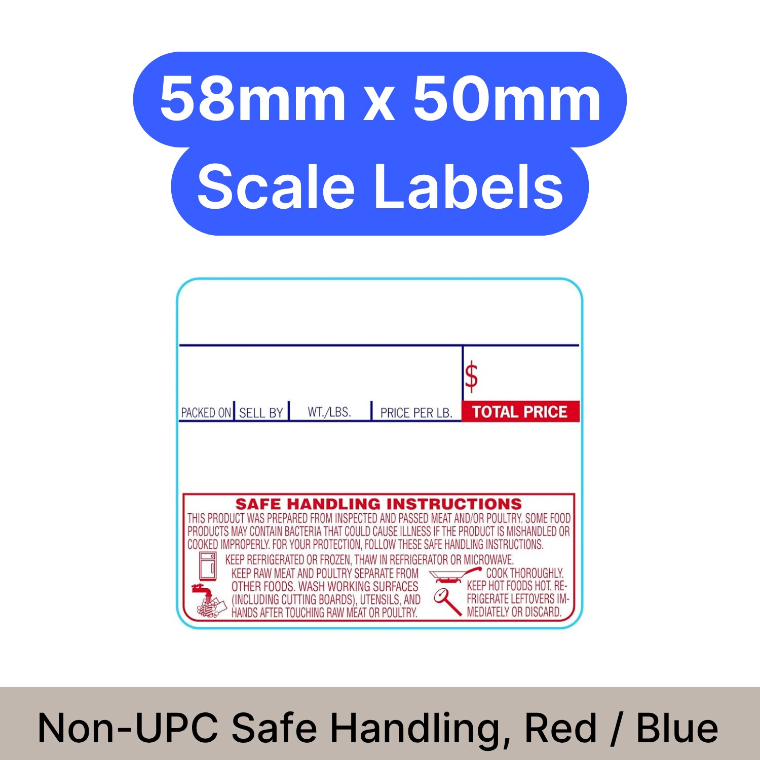 CAS LP-1000 Non-UPC Safe Handling #1479SH | Thermal Paper Direct